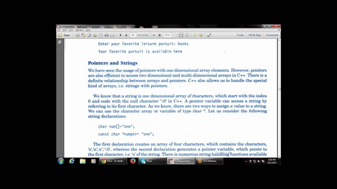 Pointers, Virtual functions and Polymorphism (Pointer and String) - YouTube