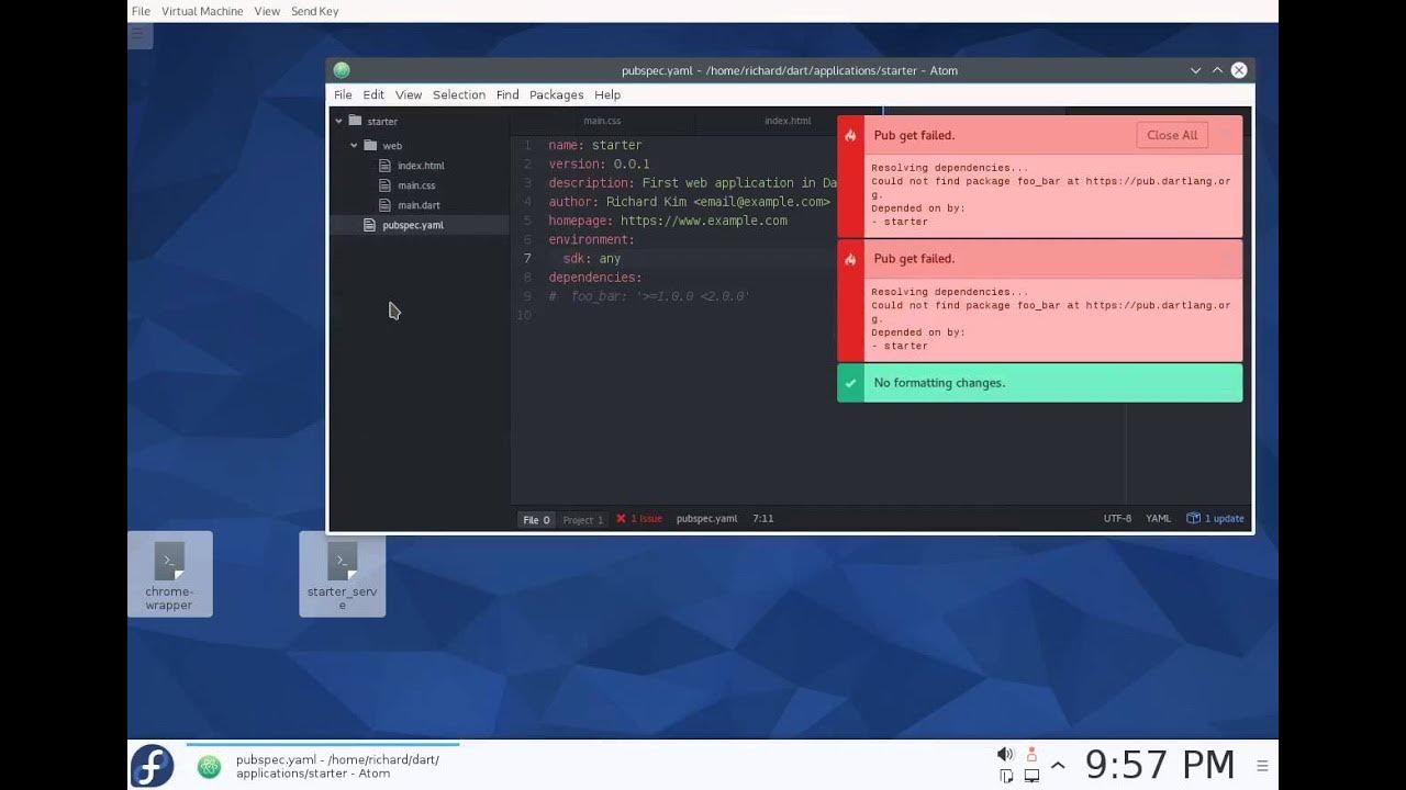Dart Web Programming for Beginners: 06 Web App Structure Review in Atom - YouTube