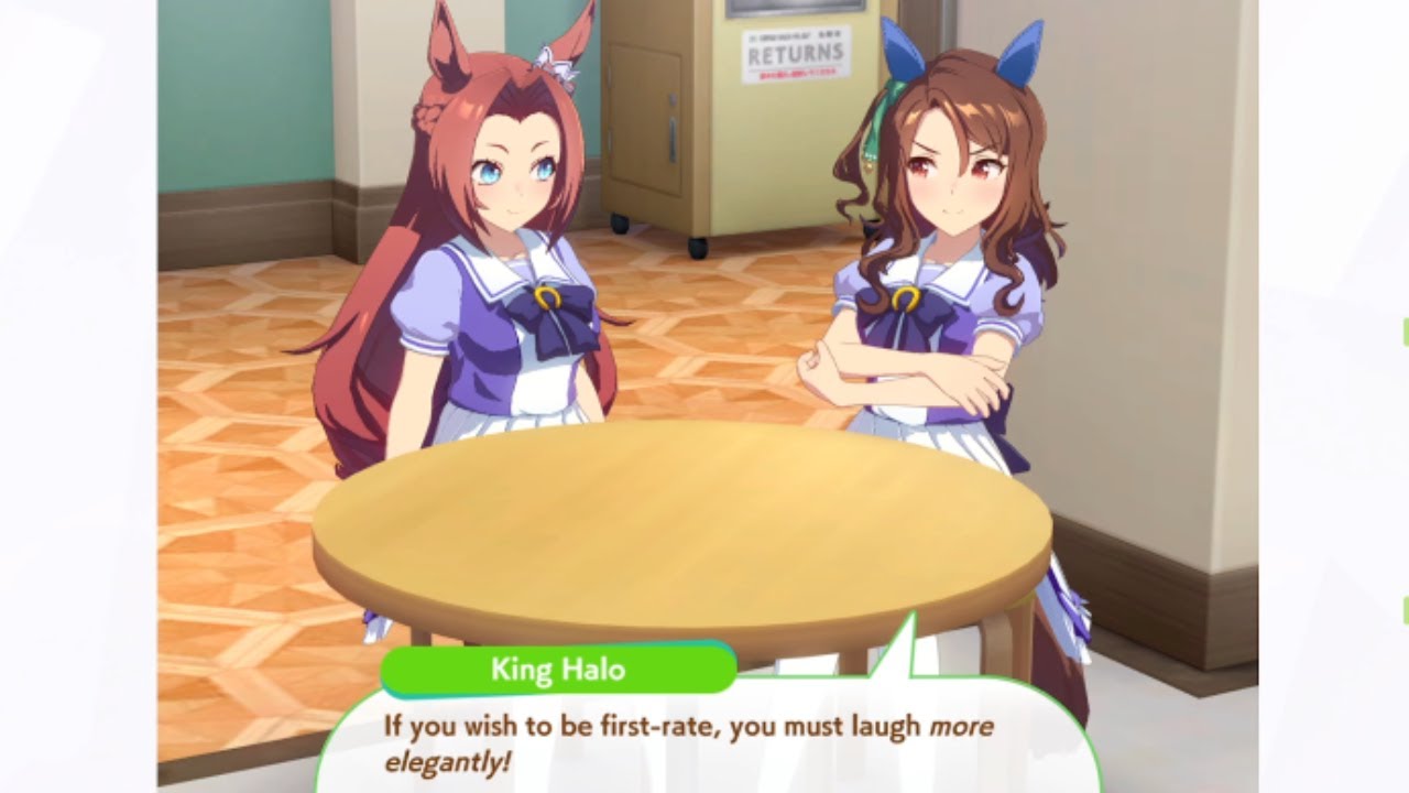 Umamusume Main Hall Chat - King Halo Teaching Kawakami Princess How to ...