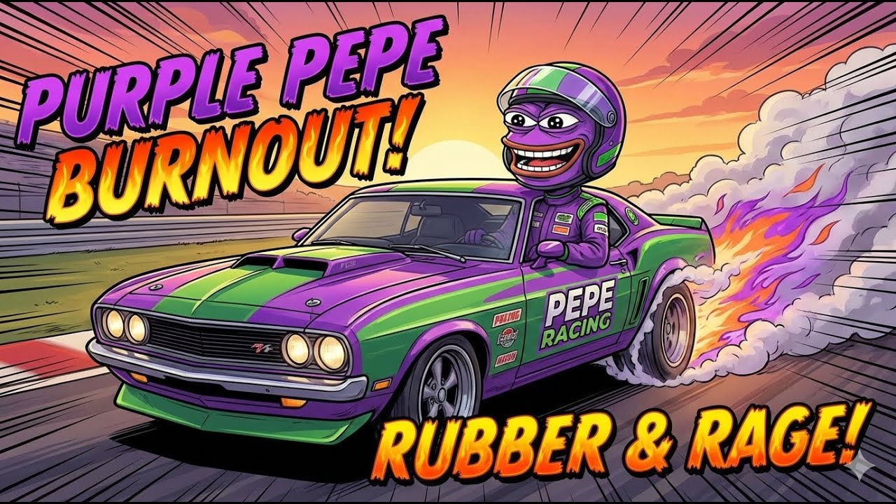 Purple Pepe Purpe about to move so fast like a cars burnout! - YouTube