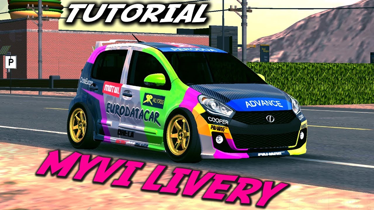 Myvi MAKEUP LIVERY dalam game l Car Parking Multiplayer MALAYSIA - YouTube