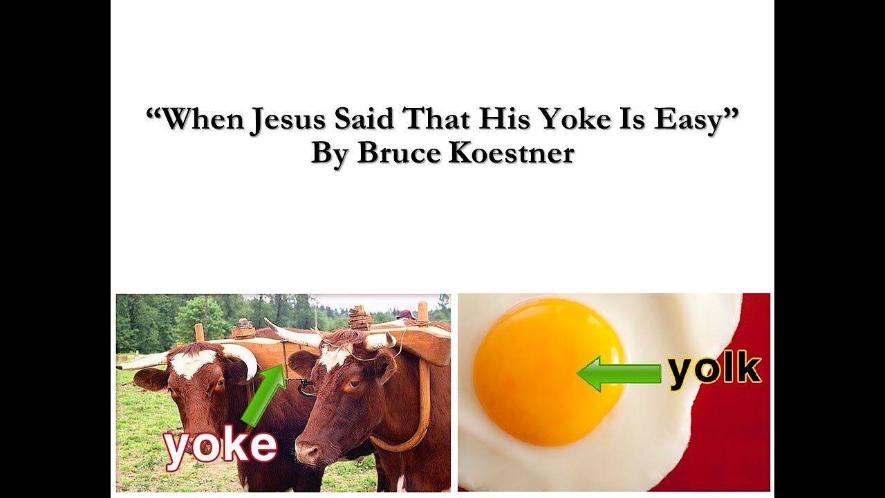 When Jesus Said That His Yoke Is Easy - YouTube