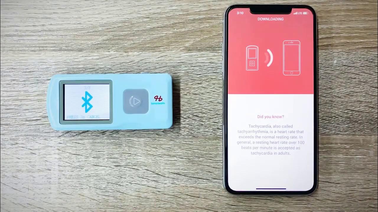 SonoHealth Portable EKG Heart Rate Monitor | Wireless Handheld Home ECG Cardio ...
