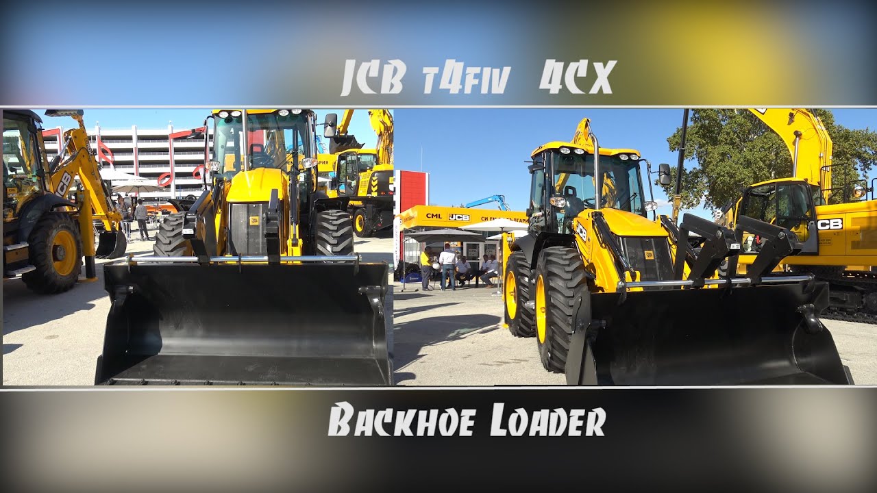 JCB T4F 4CX BACKHOE LOADER EXTERIOR WALKAROUND INTERNATIONAL FAIR ...