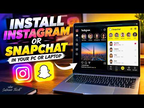 How to Install Instagram & Snapchat on PC or Laptop (2026) | Easy Method