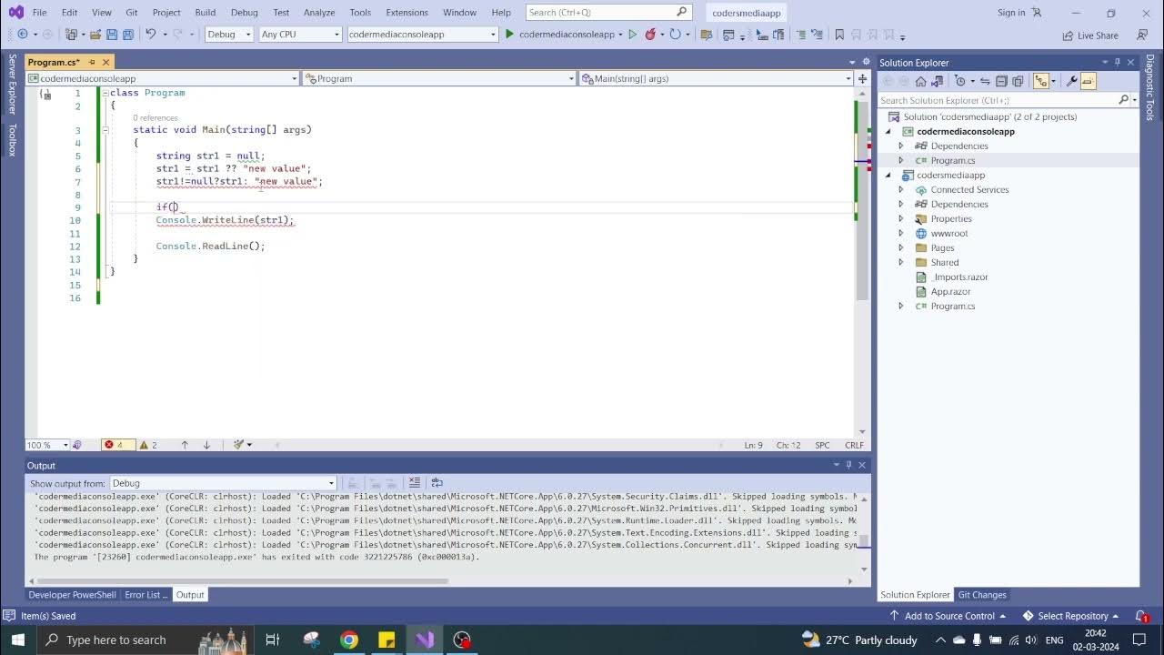 What do two question marks together mean in C# - YouTube