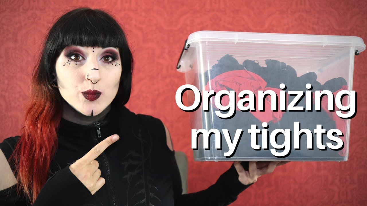 How to organize fishnet tights - the best way to find your tights - YouTube