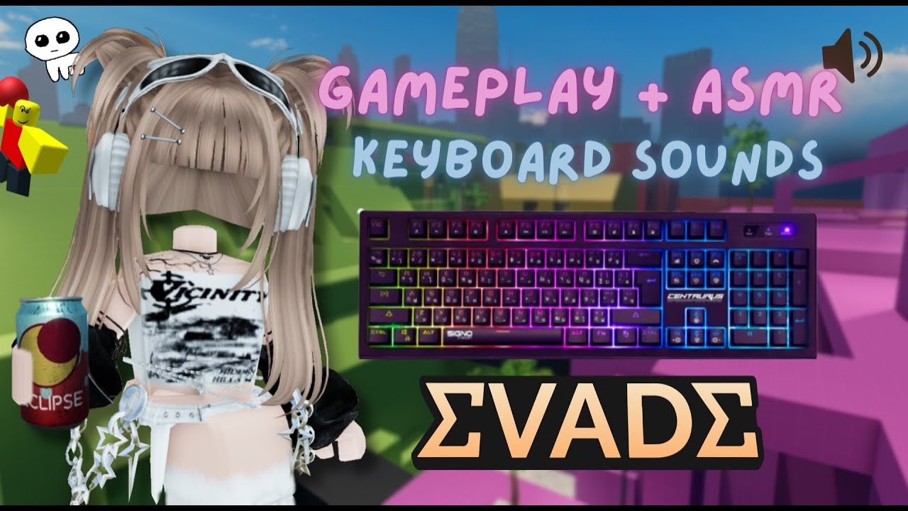 EVADE Gameplay but You Can Hear Every Key I Press - briannaRB - YouTube