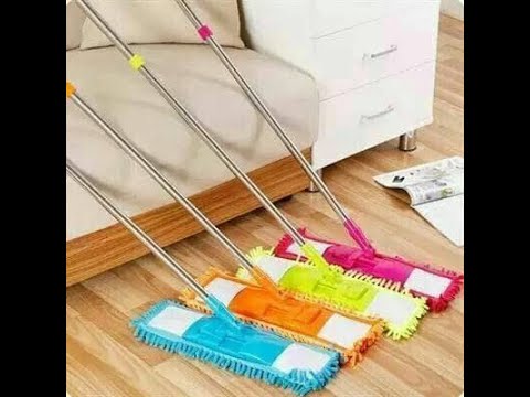 Maharsh Wet and Dry Cleaning Flat Microfiber Floor Cleaning Mop with Telescopic Long Handle Dry Mop
