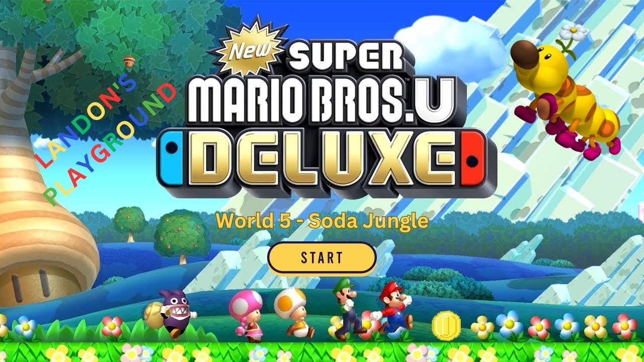 New Super Mario Bros. U Deluxe - World 5 - Soda Jungle - YouTube