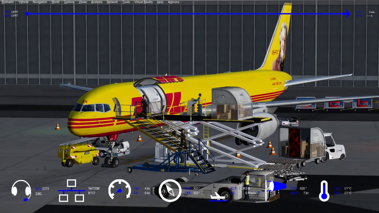 Prepar3D v4 757 DHL LPPT-LEVT Tutorial - YouTube