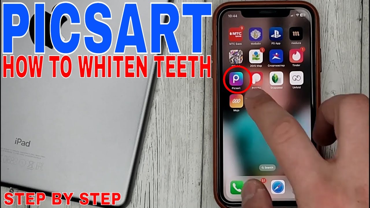 How To Whiten Teeth In PicsArt 🔴 - YouTube