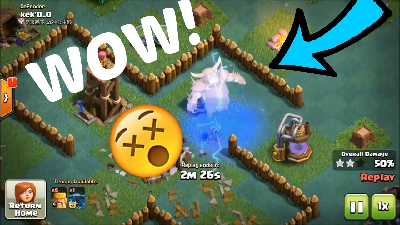 MAX SUPER PEKKA GAME PLAY AND OVERCHARGE ABILITY! IN CLASH OF CLANS ...