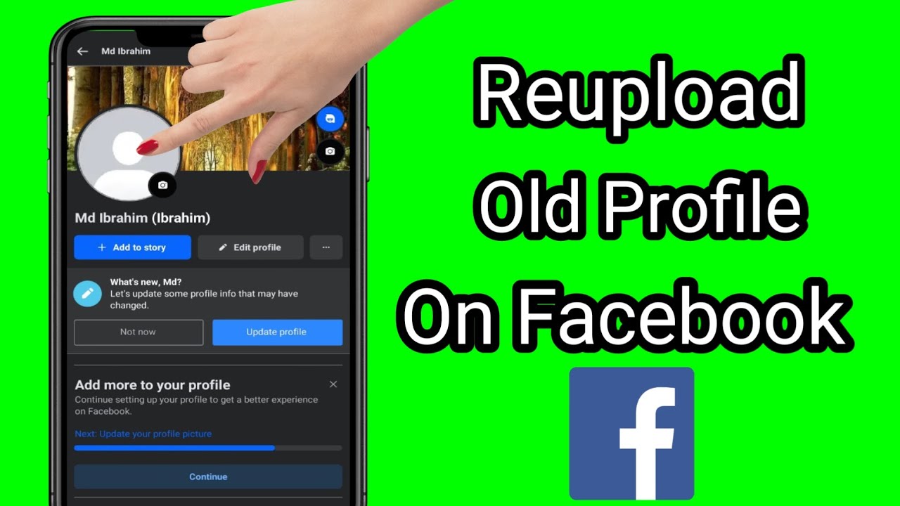 How to fix Re-upload Your Old profile picture on Facebook 2023|| - YouTube