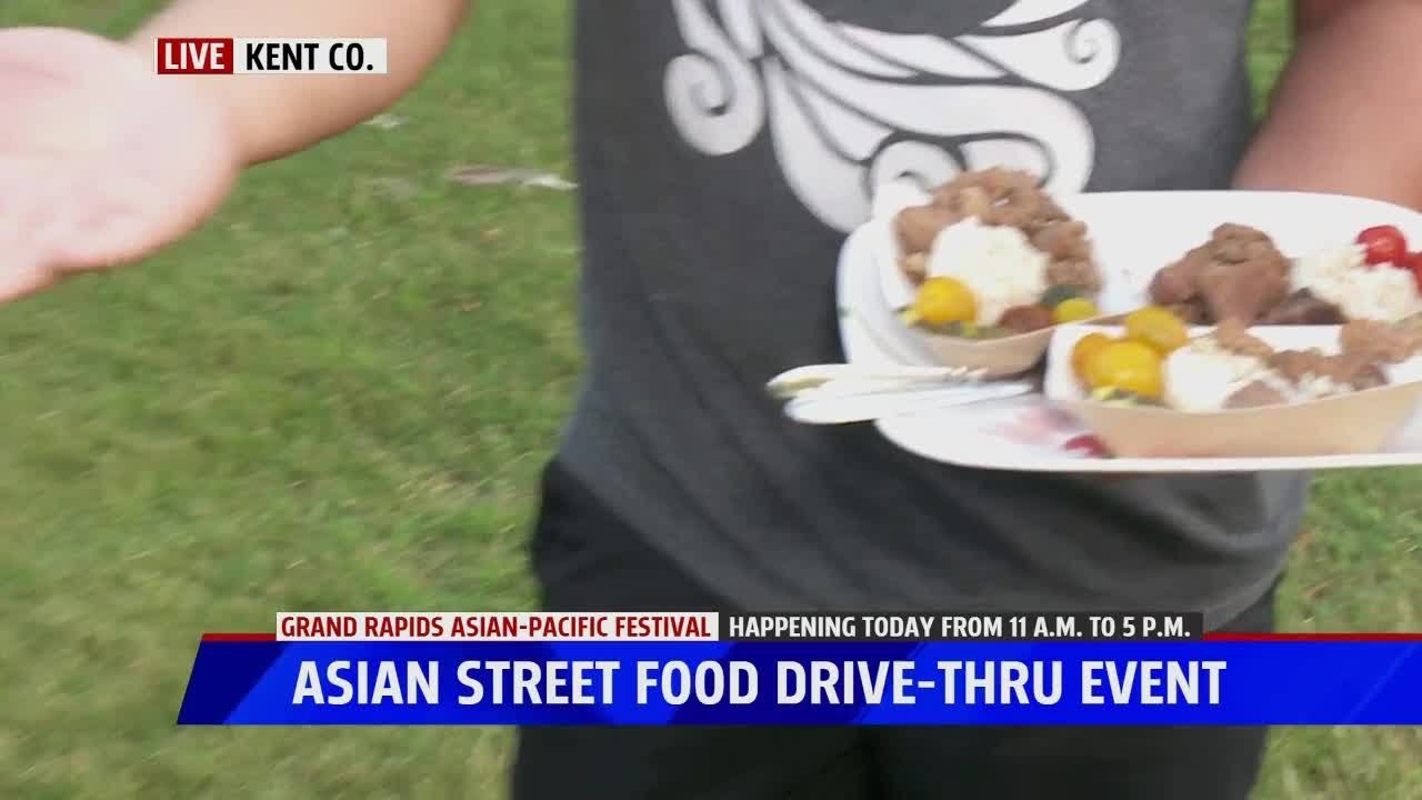 Asian street food drive thru event - YouTube