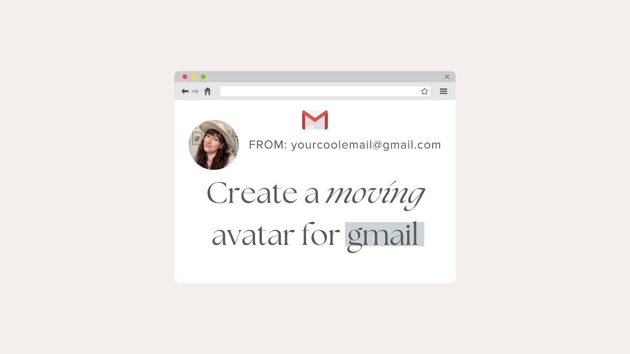 Make your Gmail emails stand out with a moving avatar - YouTube