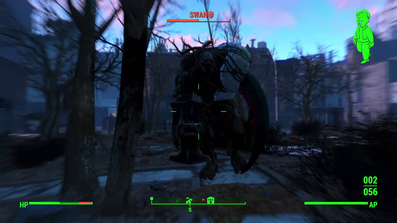 Fallout 4 Boss Battle - The SWAN - YouTube