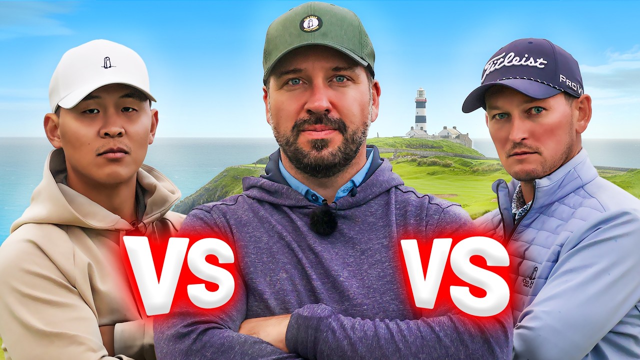 Peter Finch vs Luke Kwon vs Sean Walsh (at Old Head Golf Links!) - YouTube