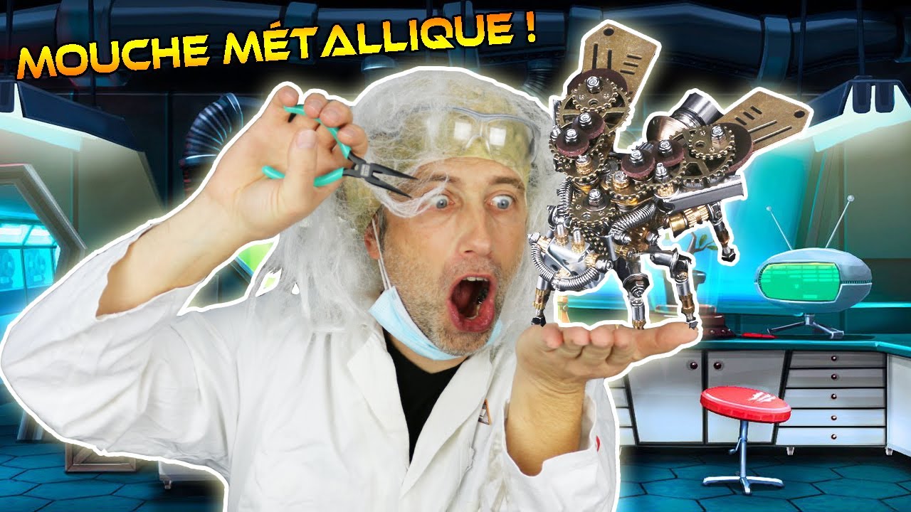 Construction d'un ROBOT LUCIOLE en MÉTAL Stirlingkit ! Le professeur ...