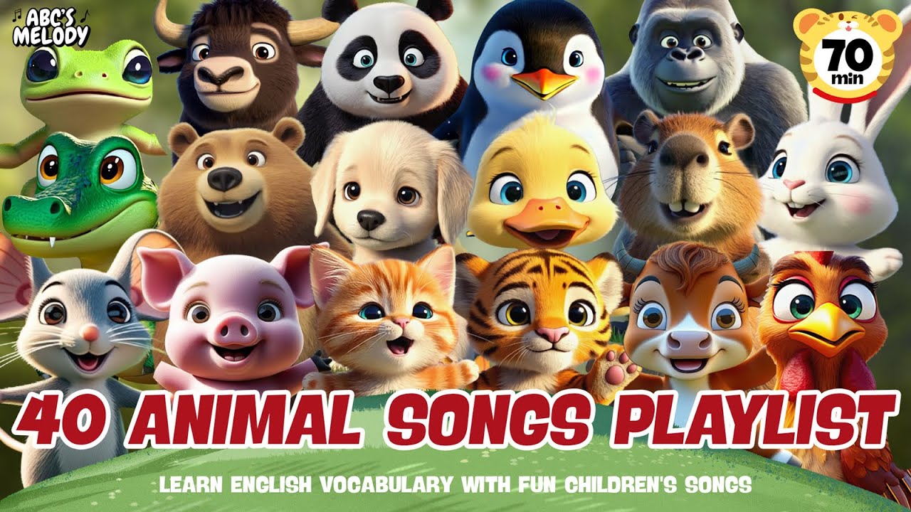 40 ANIMAL SONGS PLAYLIST | Fun Kids Songs & Nursery Rhymes | Learn ...