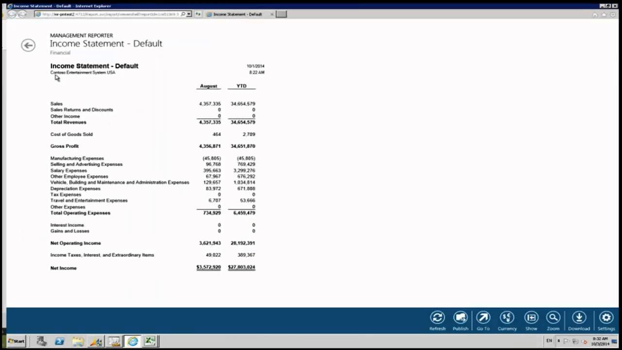 Management Reporter | Formatting Headers & Footers | Dynamics 365 AX ...