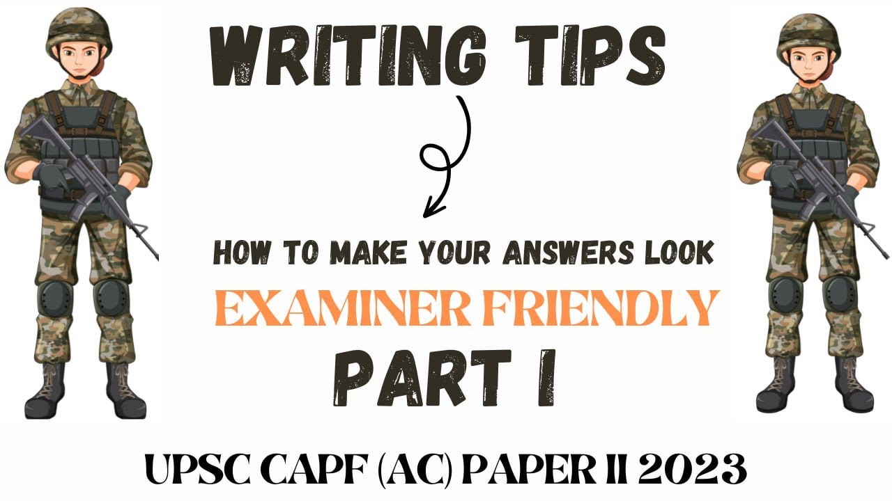 4 Writing Tips CAPF Paper II - YouTube