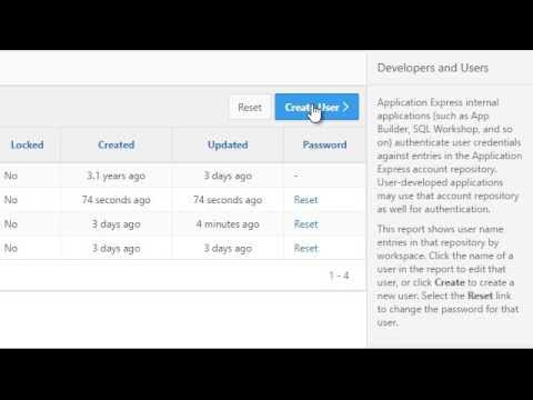 Oracle APEX 5 1 1 Tutorial II Step by Step Create Work Space and User - YouTube