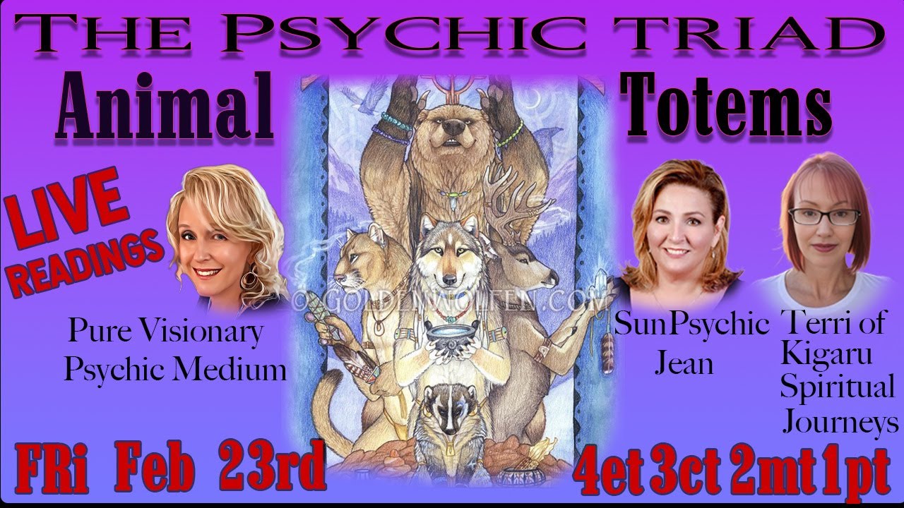 PSYCHIC READINGS with Spirit Totem ANIMALS ~ THE PSYHIC TRIAD! - YouTube
