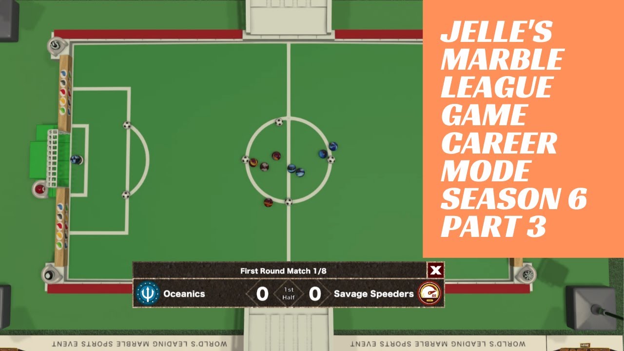 15 goal football match + showdown - Jelle's marble league game career ...