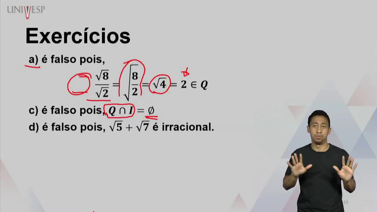 Matemática Básica - Exercícios (LIBRAS) - YouTube