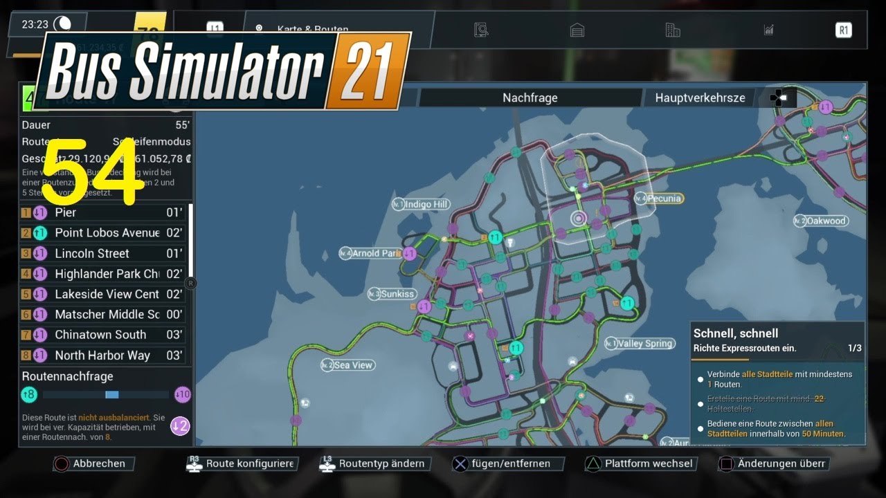 Bus Simulator 21 #54 Expressroute erstellen - YouTube