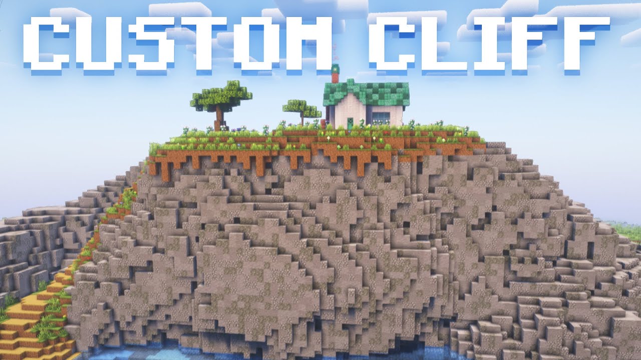 I Built A MEGA CLIFF in Minecraft Creative - YouTube