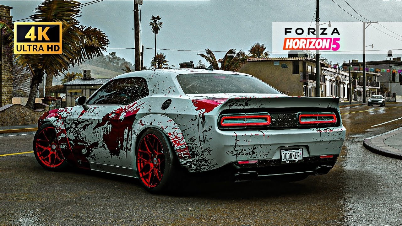 Dodge Challenger SRT Hellcat - Forza Horizon 5 | Gameplay 4K - YouTube
