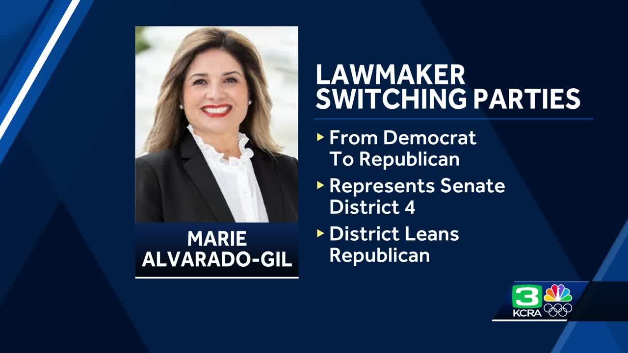 California State Sen. Marie Alvarado-Gil is switching parties - YouTube