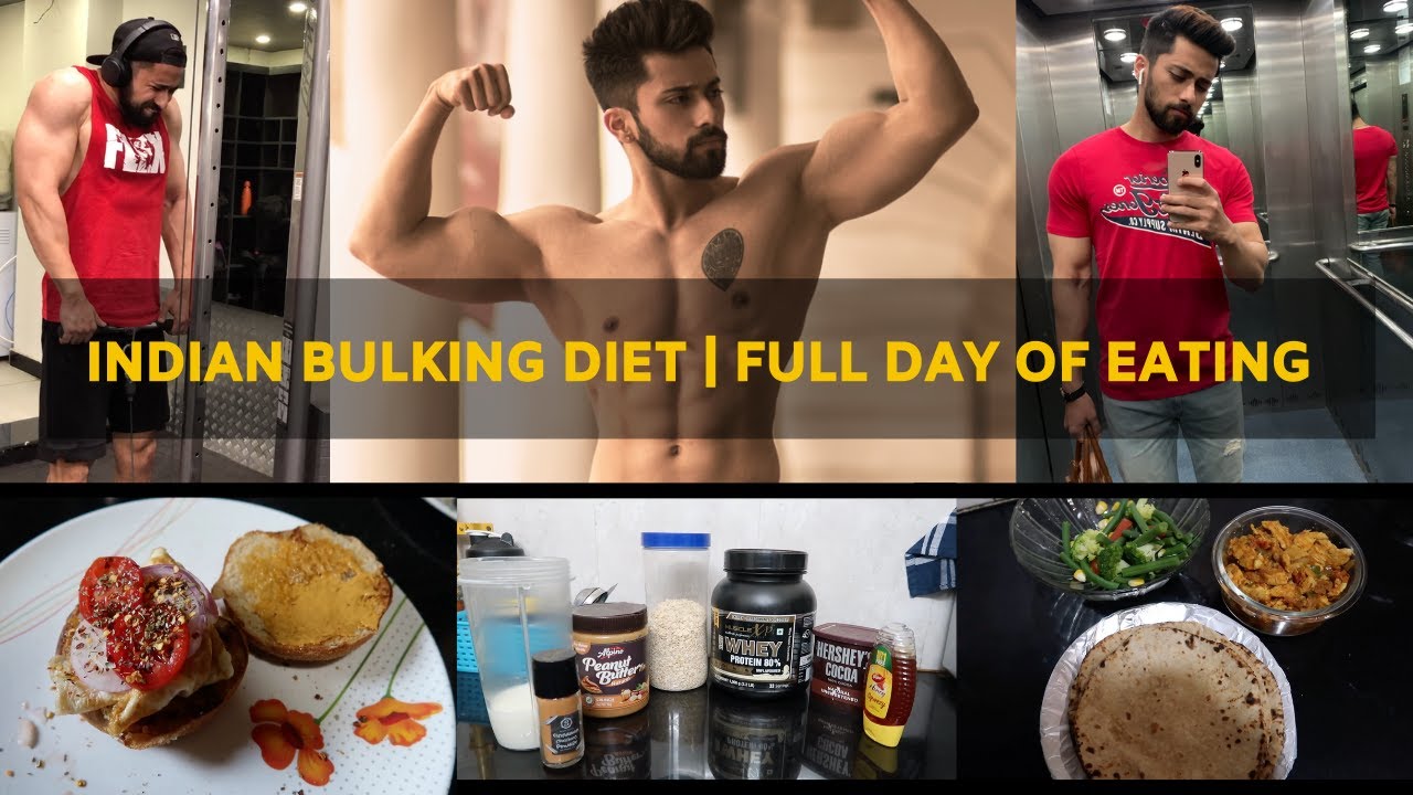 INDIAN MUSCLE BUILDING DIET | देसी खाना | FULL DAY OF EATING - YouTube
