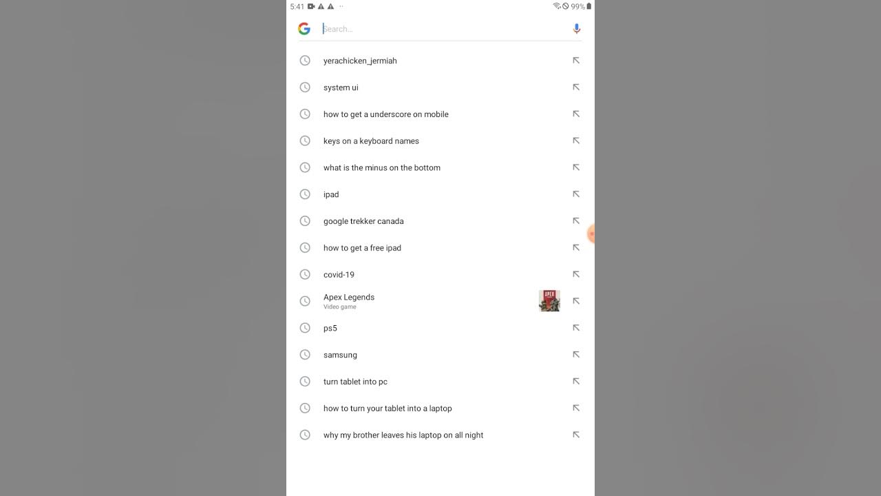 How to type an underscore on a mobile device - YouTube