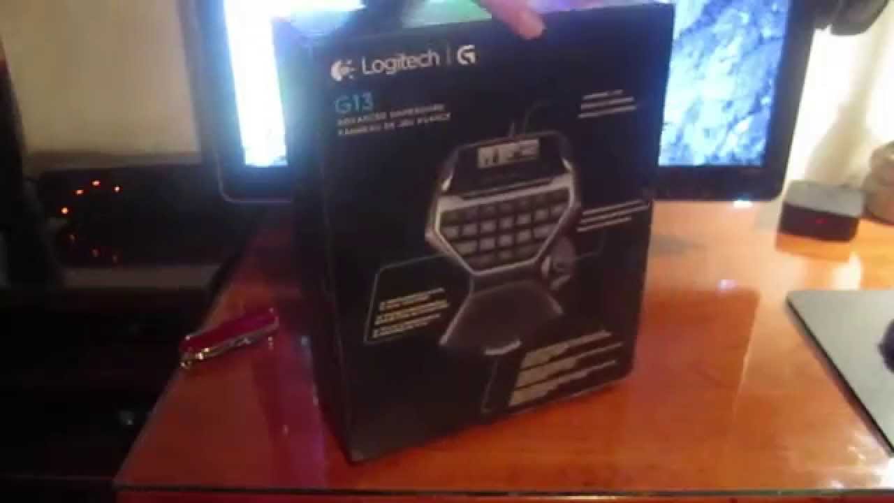 Logitech G13 Advanced Gameboard and G440 Hard Gaming Mouse Pad Unboxing ...