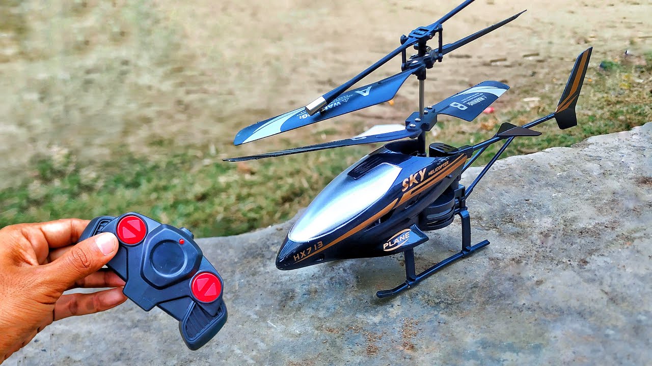 Flyers Sky New 3.5 Channel RC helicopter Unboxing and Fly test Remote ...
