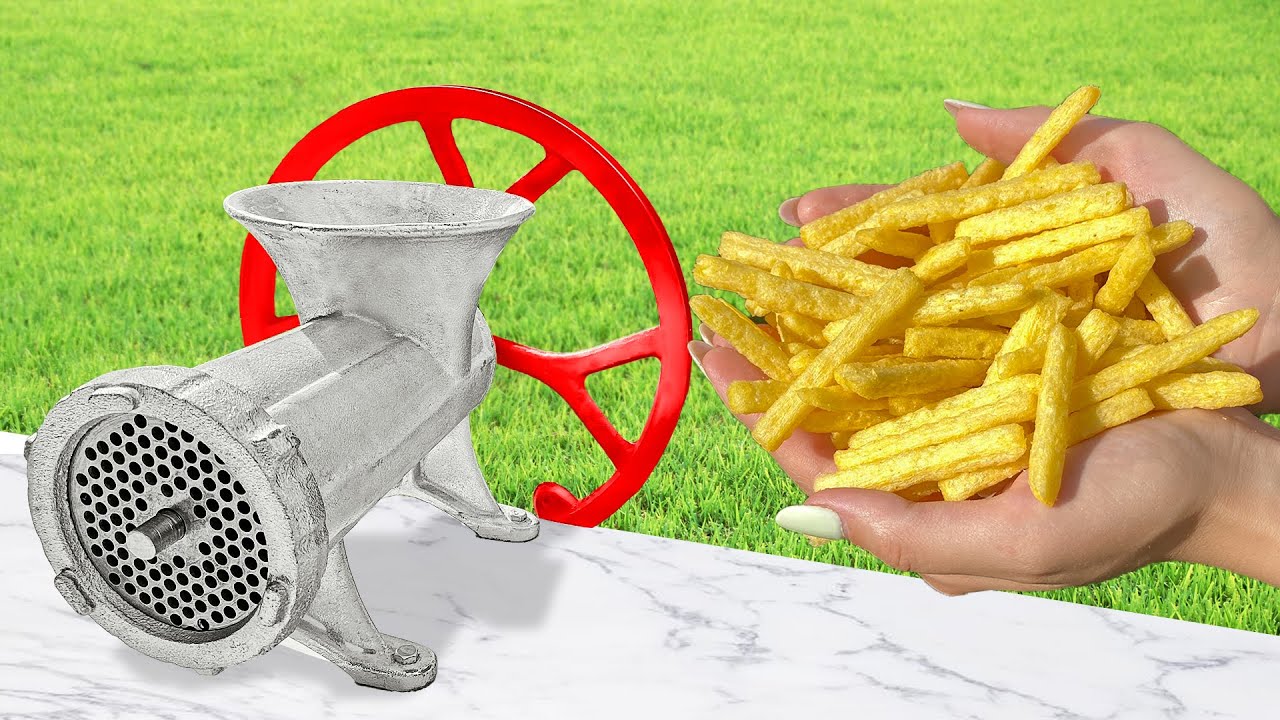 Meat Grinder vs Corn Sticks Cheetos - YouTube