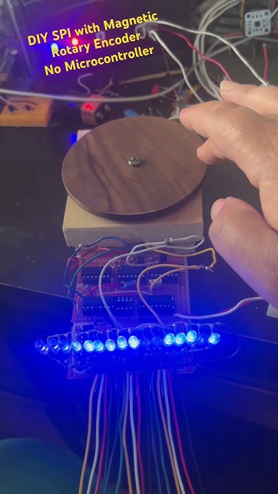 DIY SPI with AS5047 Magnetic Rotary Encoder- No Microcontroller - YouTube
