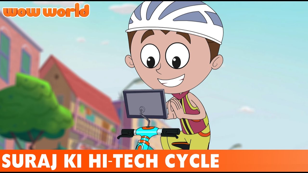 Suraj Ki Hi-Tech Cycle | Bapu | 10 | Animated Cartoon For Kids | Wow ...