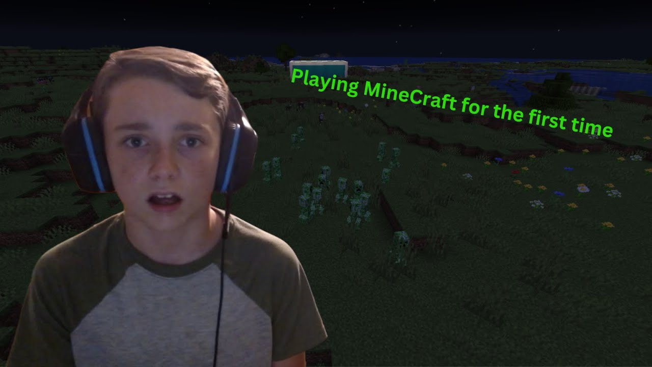 Playing Minecraft for the first time!!! - YouTube