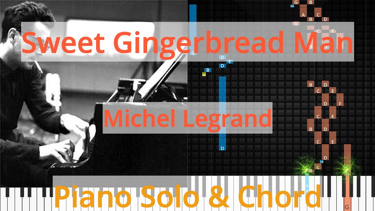 🎹Solo & Chord, Sweet Gingerbread Man, Michel Legrand, Synthesia Piano ...