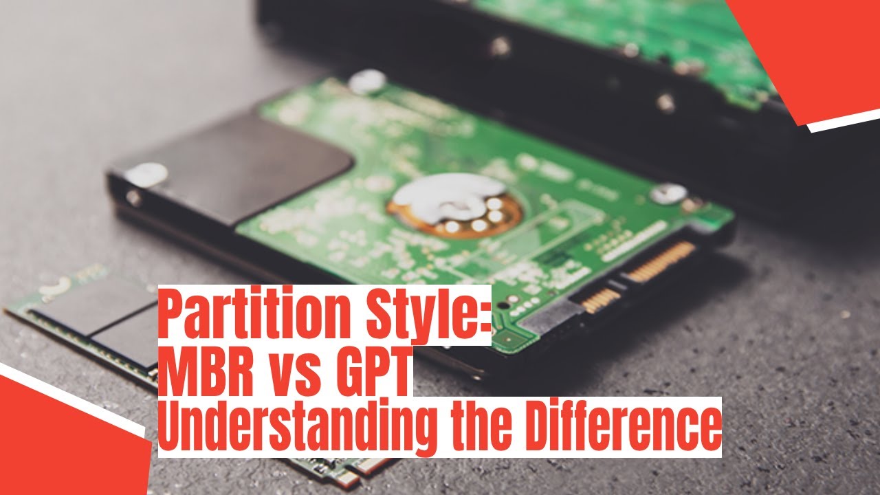 Partition Style: MBR vs GPT - Understanding the Difference - YouTube