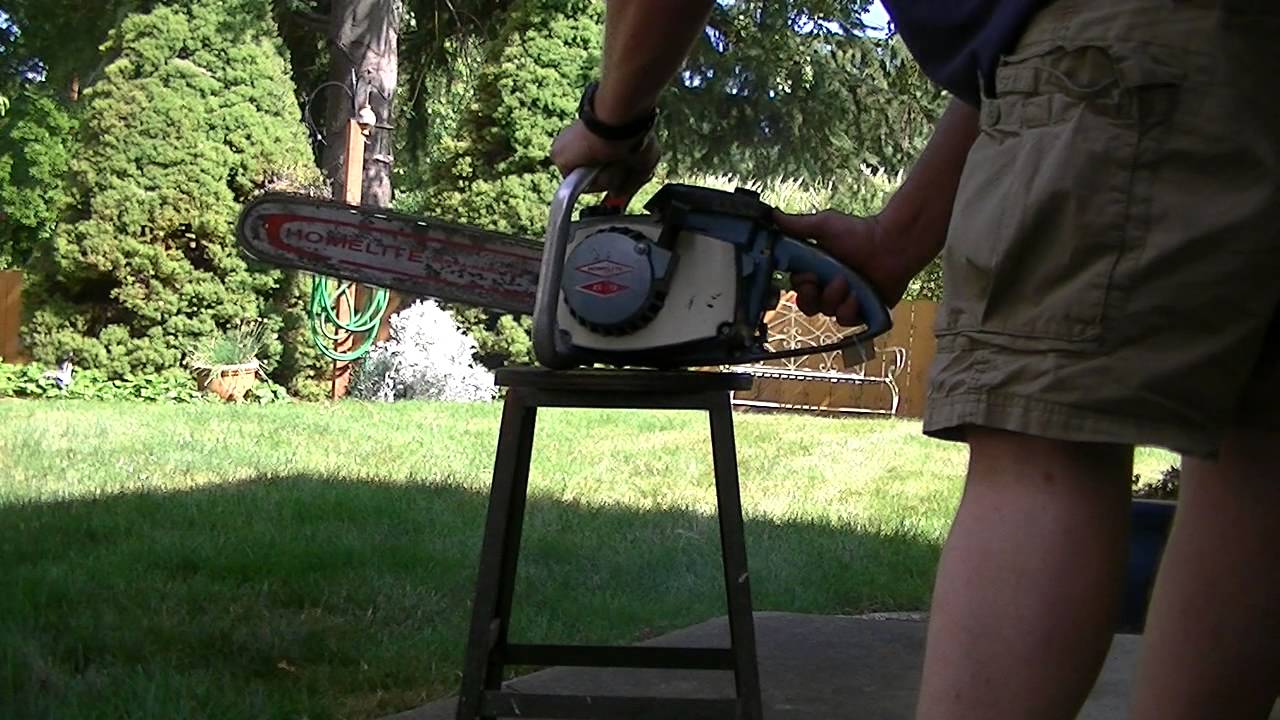 Homelite XL 12 Chainsaw C119 - YouTube