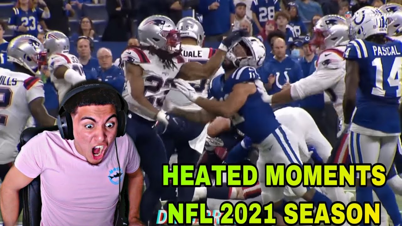 NFL FIGHTS GO DUMMYYYY! Reacting To Craziest/Heated Moments Of The 2021 ...