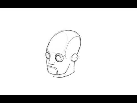 Robot Head drawing on procreate - YouTube