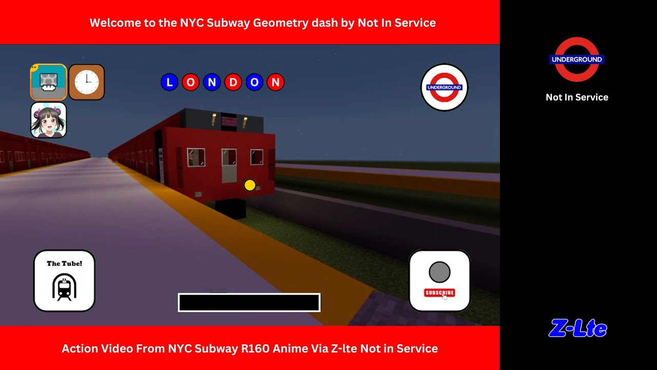 London NYC Subway Z lte anime - YouTube