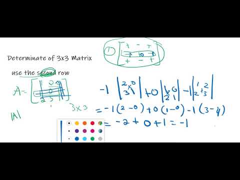 Determinate of 3x3 Matrix with conditions - YouTube