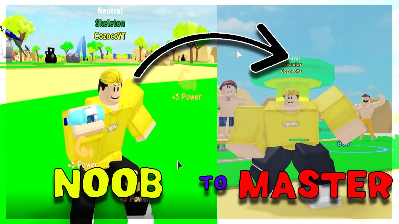 NOOB to MASTER! Unlocking Canoe! Reaching Rank Muscular - Lifting ...